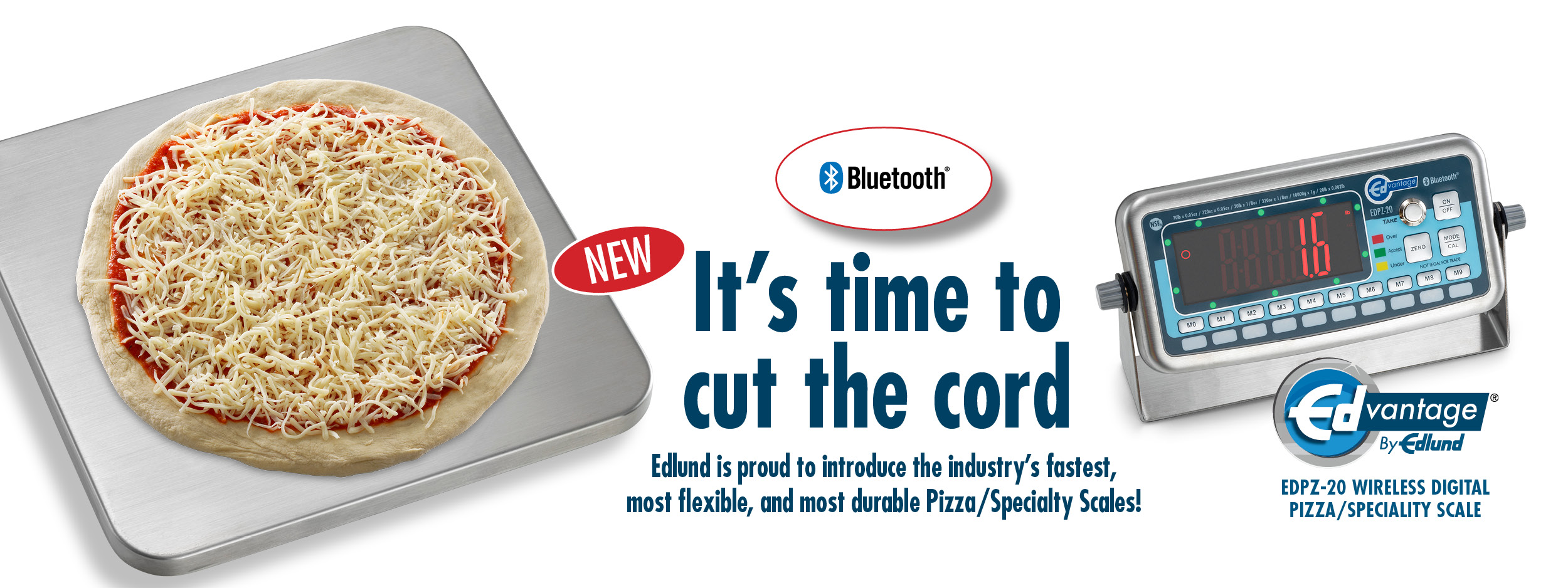 Bluetooth® Wireless Digital Pizza/Specialty Scales | Edlund