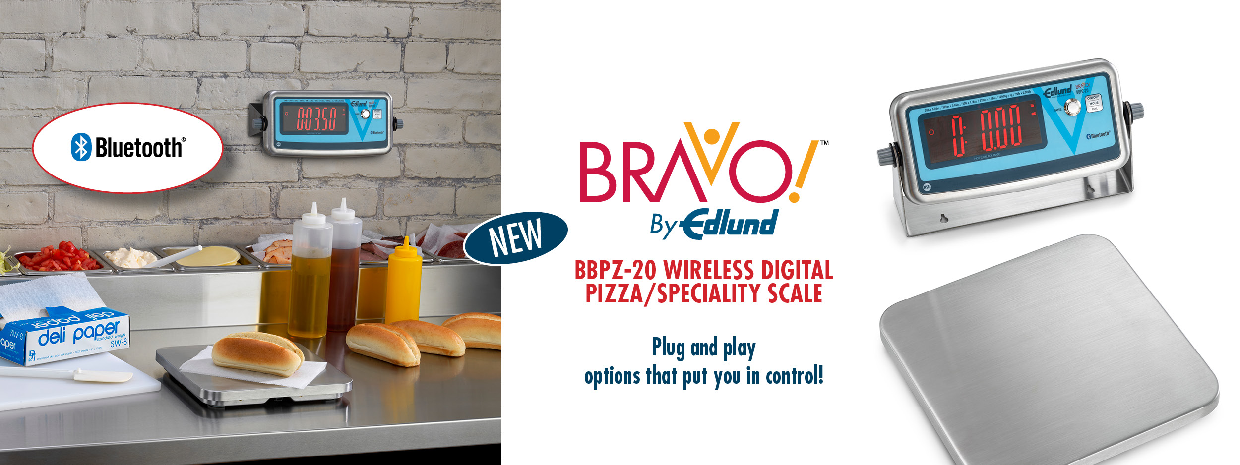 BBPZ-20 WIRELESS DIGITAL PIZZA SCALE | Edlund
